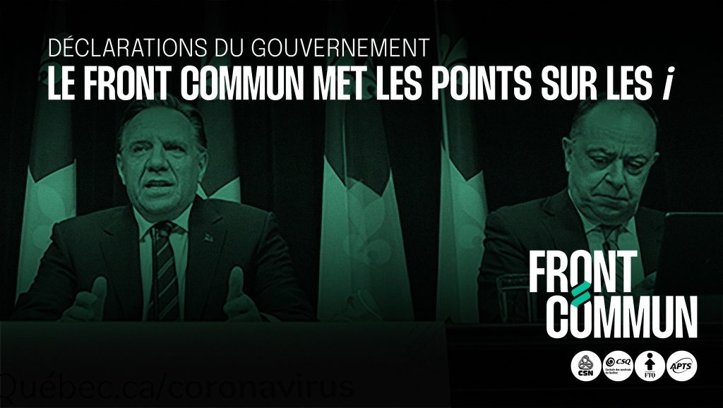 Le Front commun met les points sur les i - NÉGO 2023